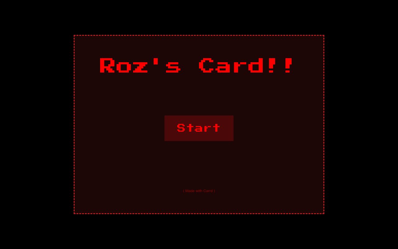 Rozzy's Card!!